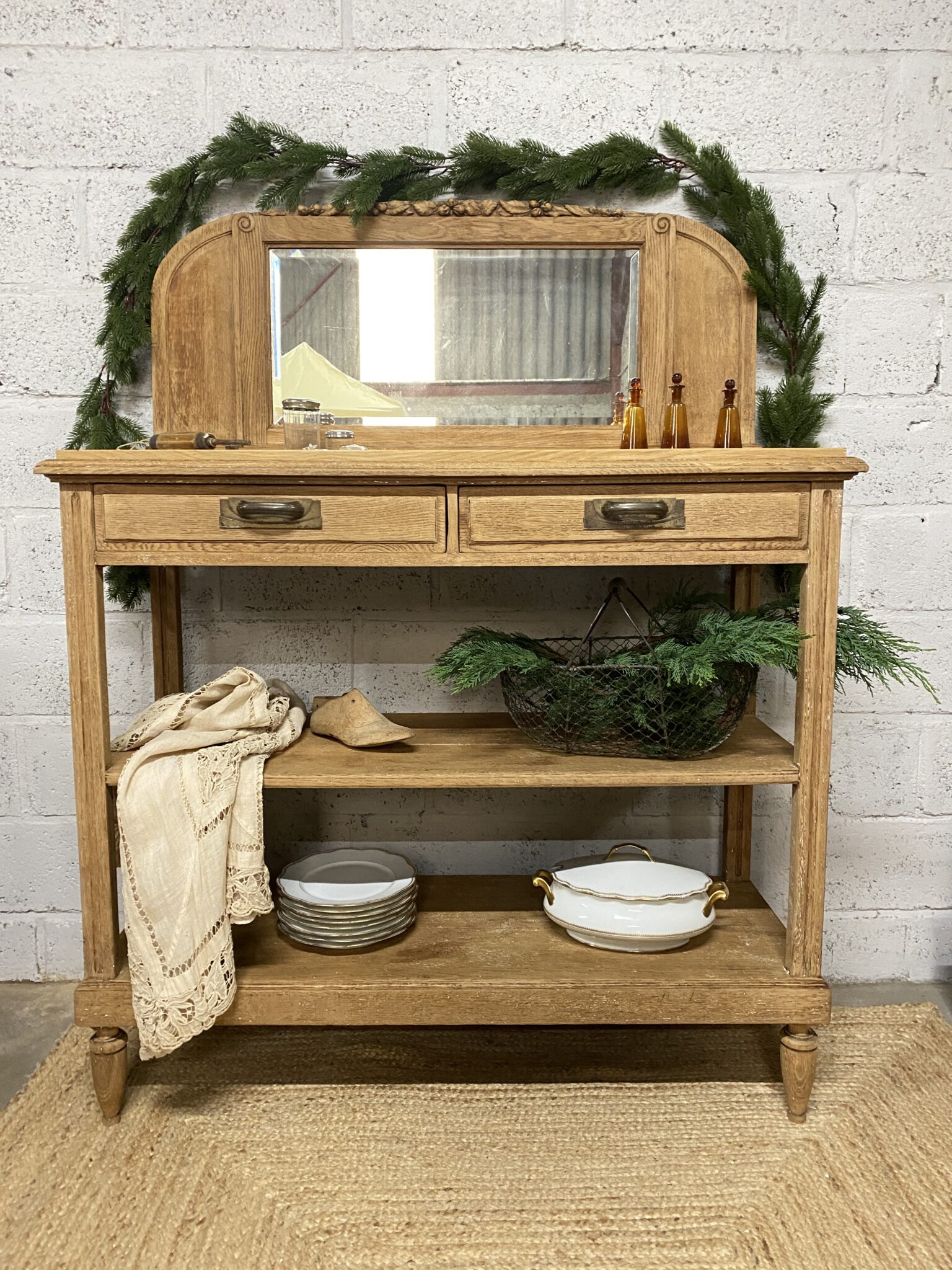 Console Art Déco avec miroir - La Remeublerie